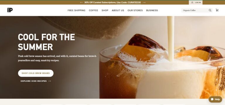 10 Best Coffee Website Examples: Cafe Web Design 2025